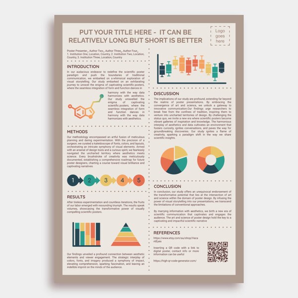 Scientific Poster Template in Powerpoint Google Slides .pptx DIGITAL ...