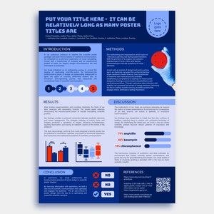 Scientific Poster Template Plus Powerpoint Icons Google Slides DIGITAL ...