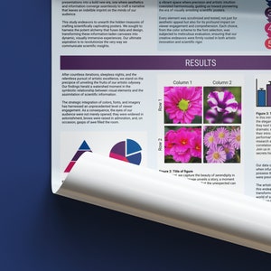 Scientific Poster Template - Google Slides DIGITAL - Cool Tones Pink ...