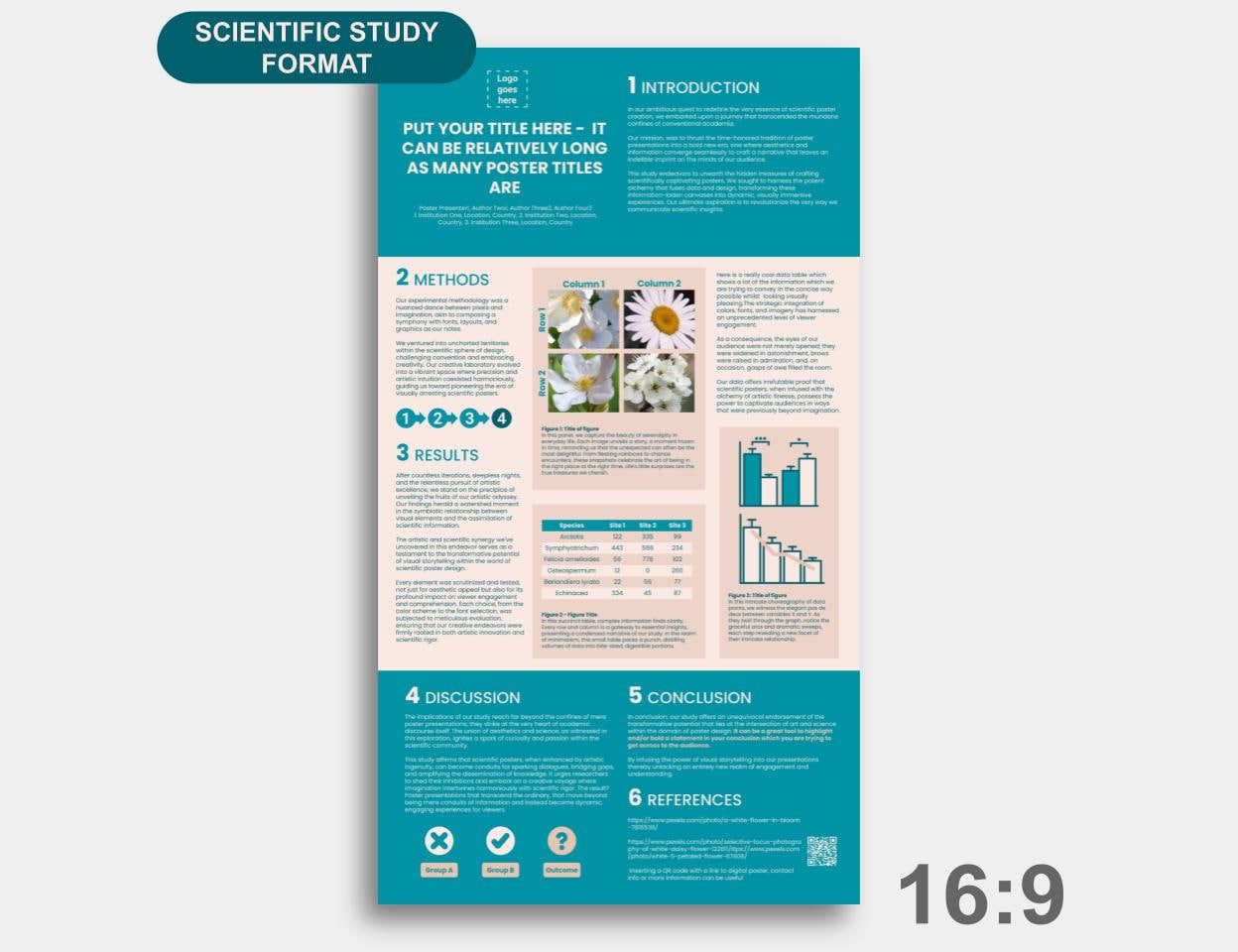 Scientific Poster Template Medical Case Study Template for Powerpoint ...