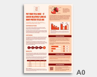 A0 Academic Research Poster Template: Modern Powerpoint Design (digital ...