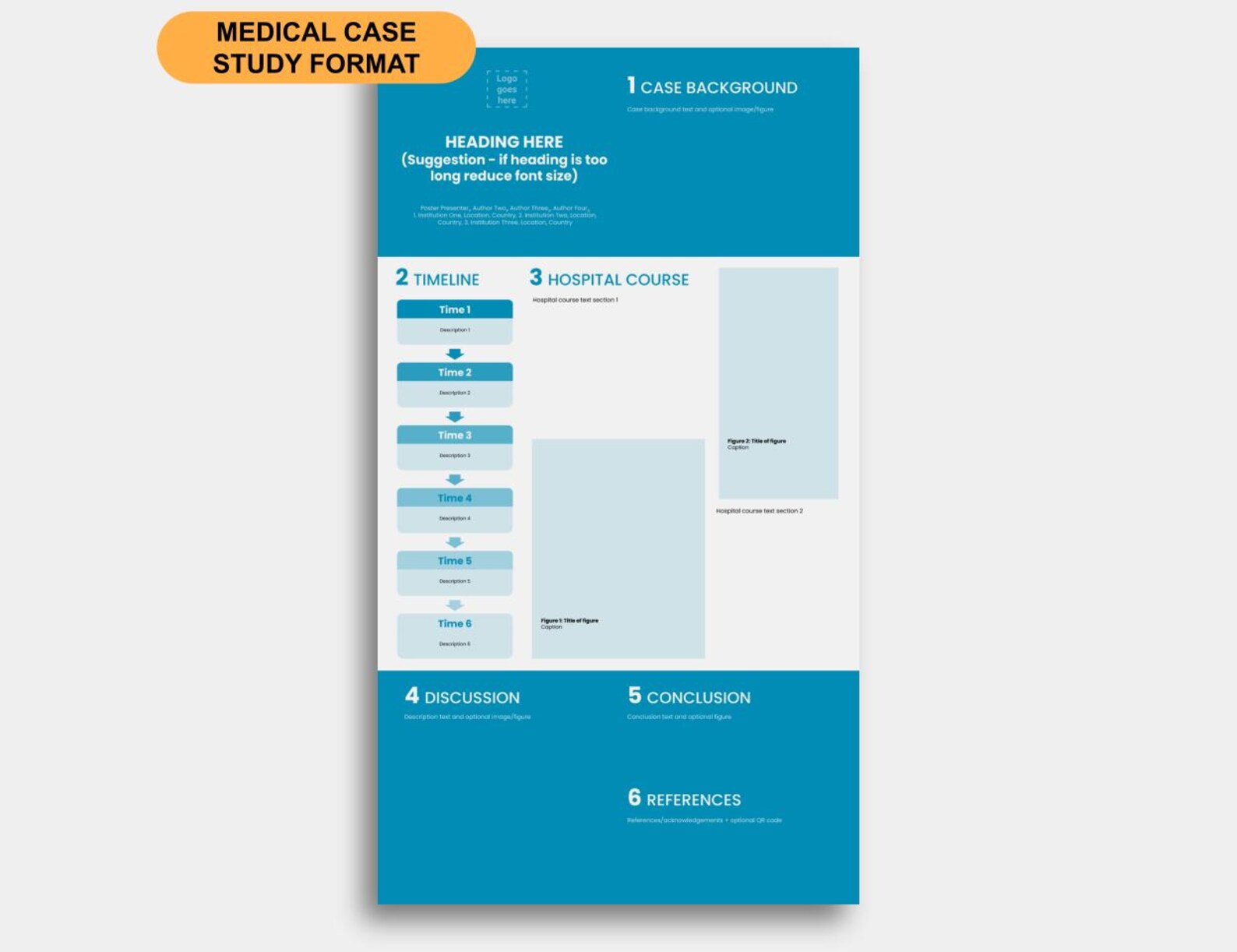 Scientific Poster Template Medical Case Study Template for Powerpoint ...