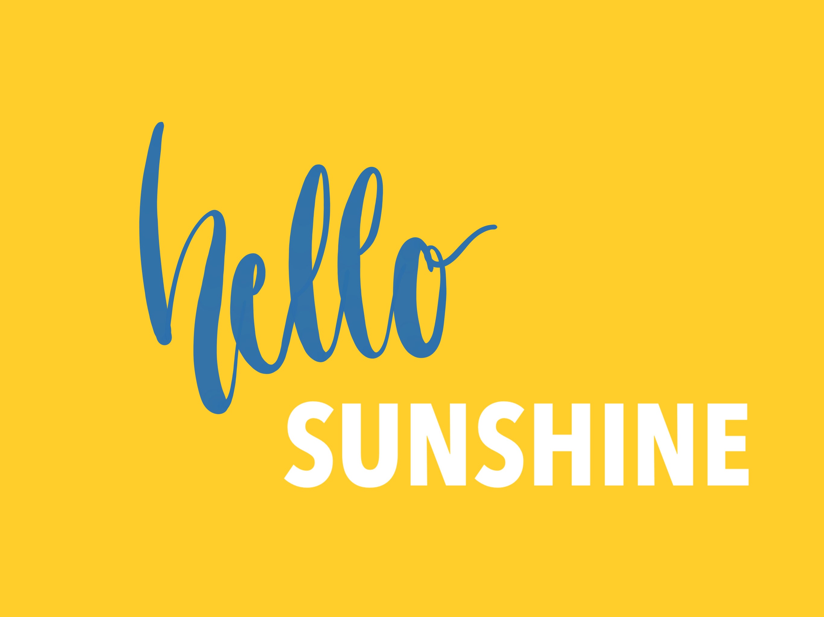 Hello sunshine digitale Wortkunst - Etsy.de