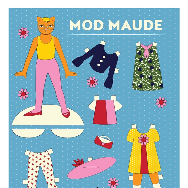 Retro Paper Dolls - Etsy