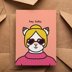 Hey Baby 5 X 7 Digital Printable Greeting Card - Etsy