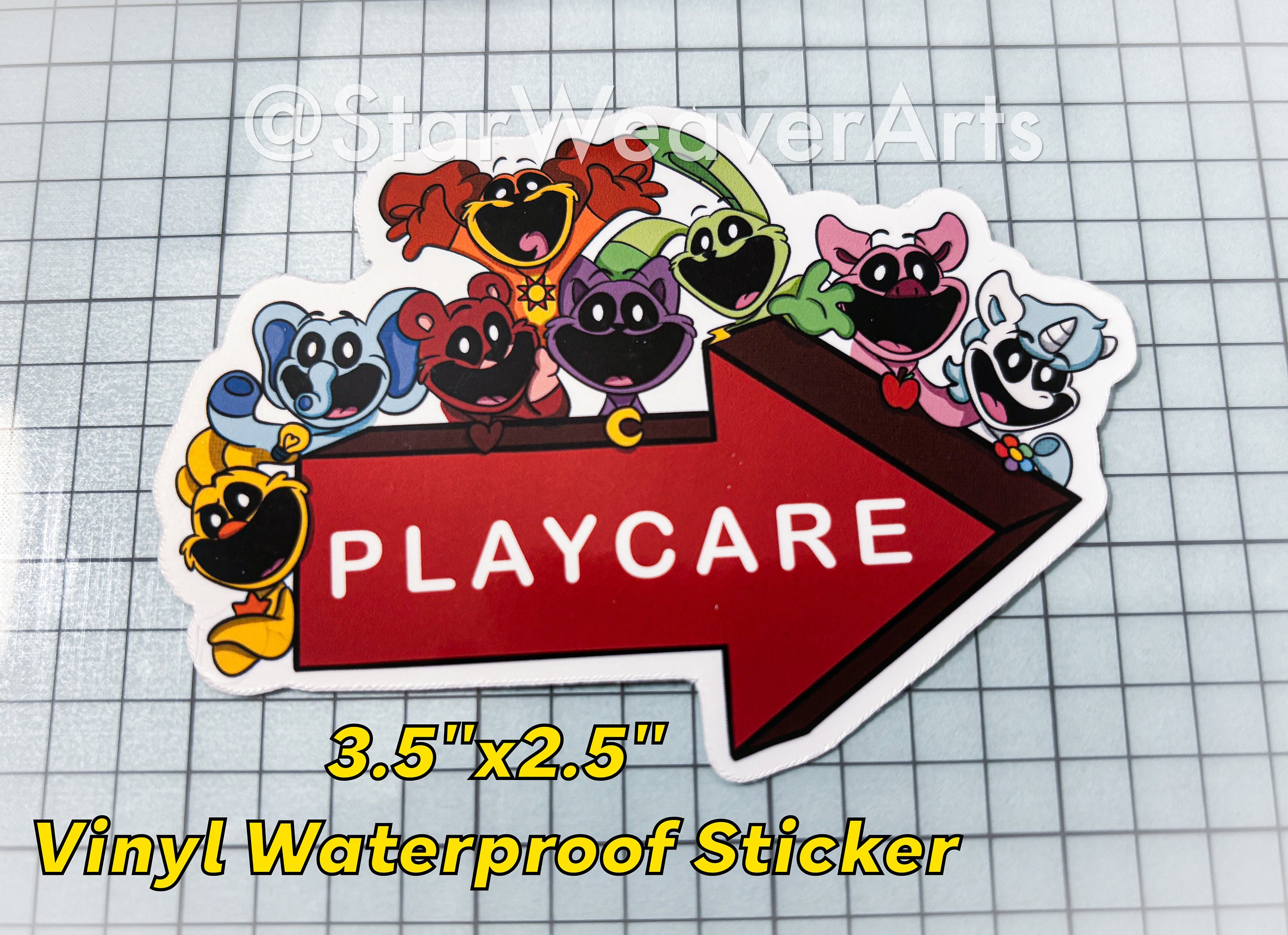 Playcare/poppy Playtime Smiling Critters Sticker Catnap, 12/25/2022