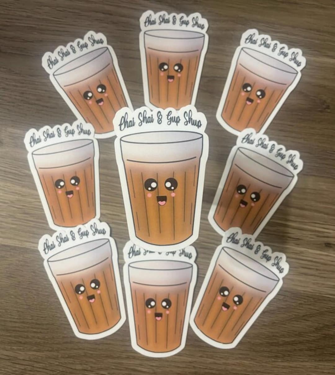 Chai Shai & Gup Shup Waterproof Sticker | Desi Sticker | Indian Humor ...