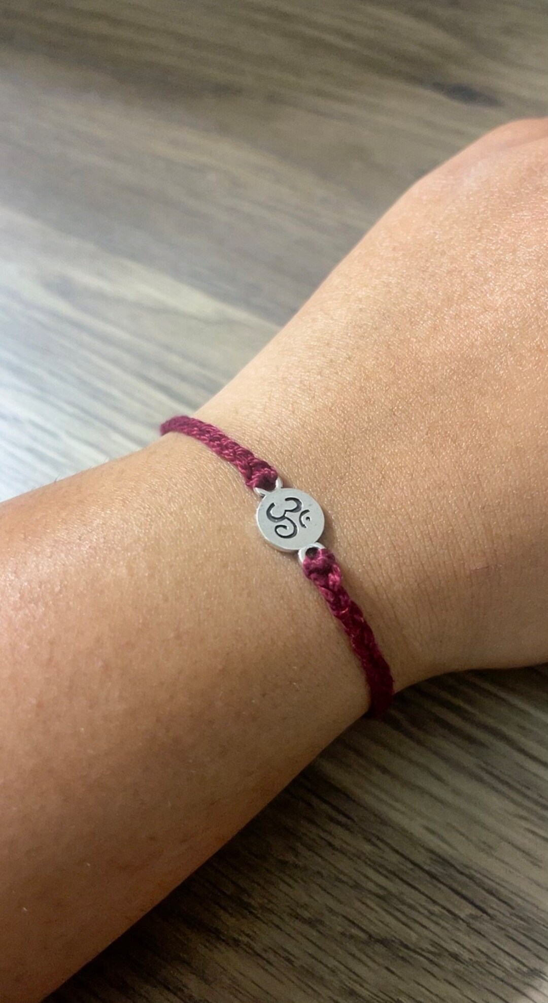 Maroon Ohm Rakhi Bracelet | Adjustable Rakhi | One Size | Raksha ...