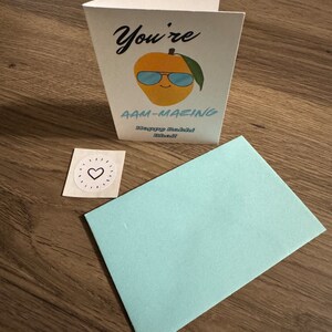 You're Aam-mazing Happy Rakhi Bhai Card | 2.5" X 3.5" Card Size | Set ...