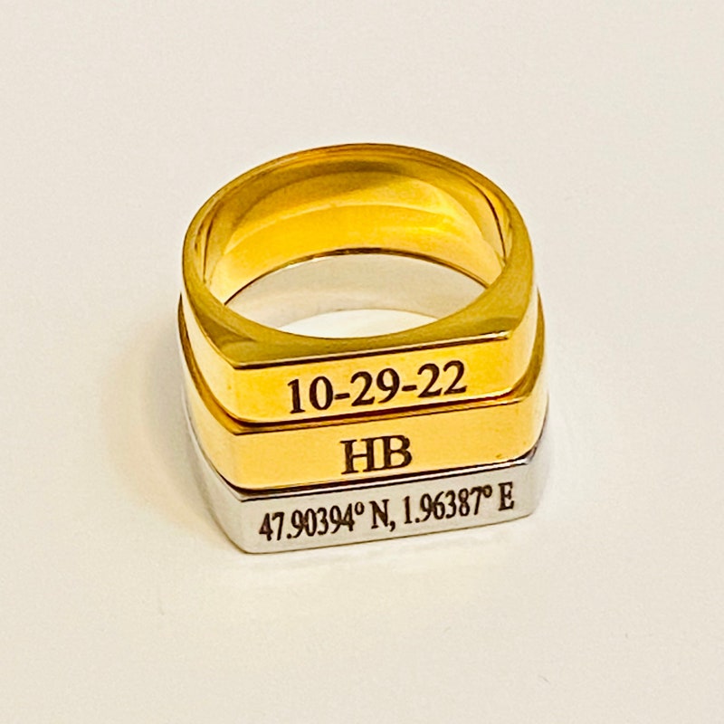Engraved Ring - Etsy
