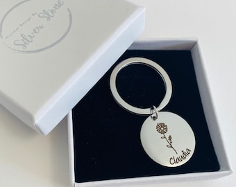 Personalized Keychain Metal Engraved Keychain Engraved Key Fob - Etsy