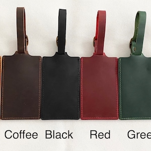 Personalized Genuine Leather Luggage Tags Engraved Luggage Tags ...
