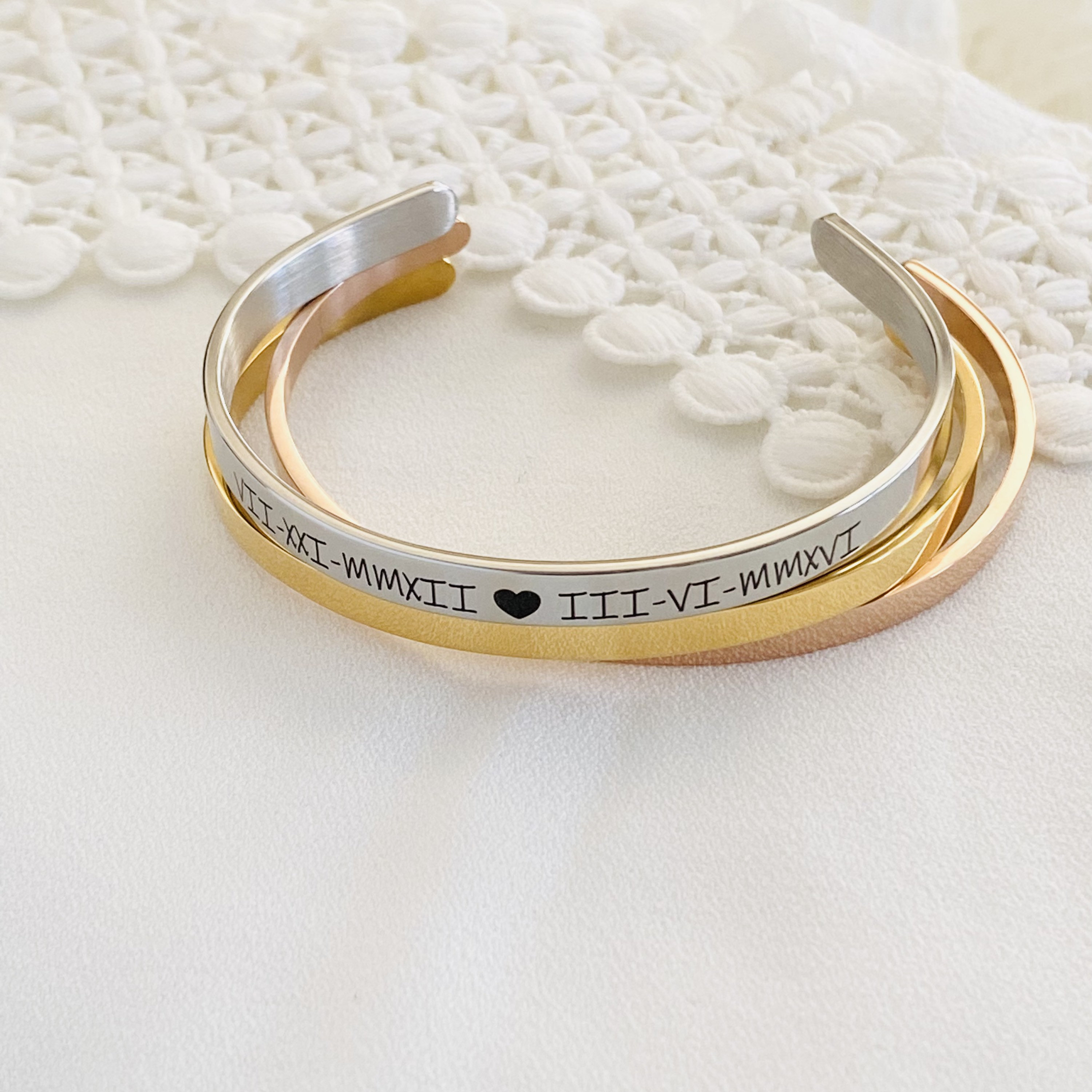 Personalized Cuff Bracelet Engraved Bracelet for Women - Etsy Canada