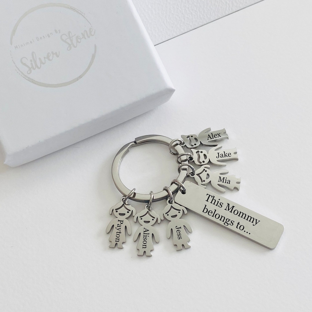 Family Keychain Children Keychain Personalized Keychain Handmade ...