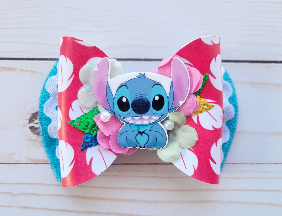 Stitch Hair Bow Lilo and Stitch Disney Bow Baby Bow Girls Bow Birthday ...