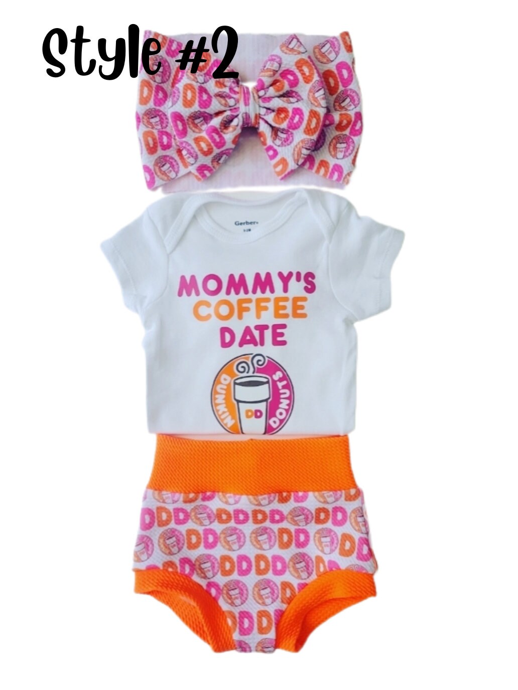 Dunkin' Donuts Bummies Outfit Shorts Bloomers Diaper Cover - Etsy