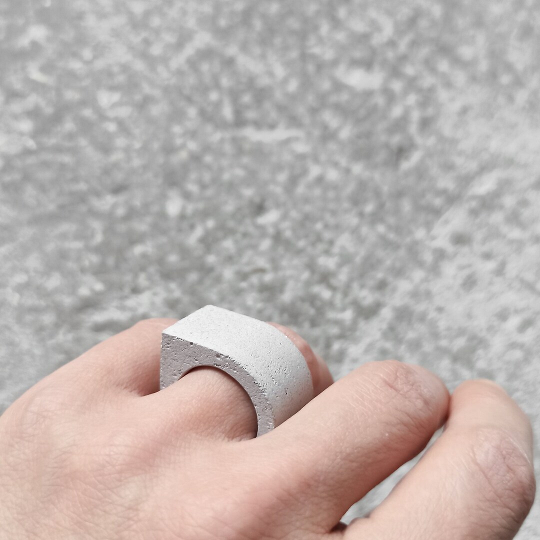Concrete Band Ring. Lightweight and Comfortable Unisex Ring ...