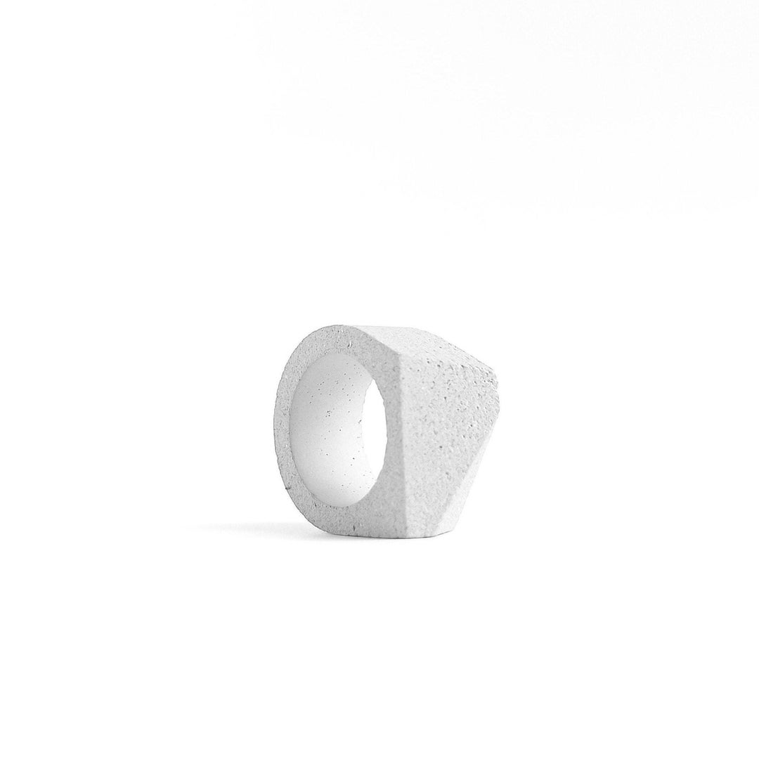 Genderfluid Ring in Concrete. Faceted Architectural Ring. Measurements ...