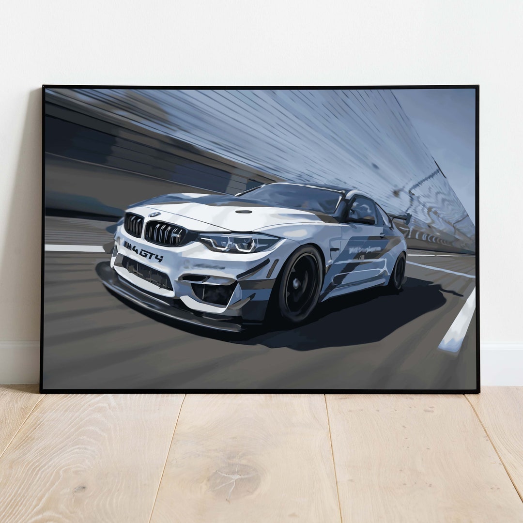 BMW M4 Poster Print, BMW M4 Poster, BMW Wall Art, Bmw M4 Print, Bmw ...