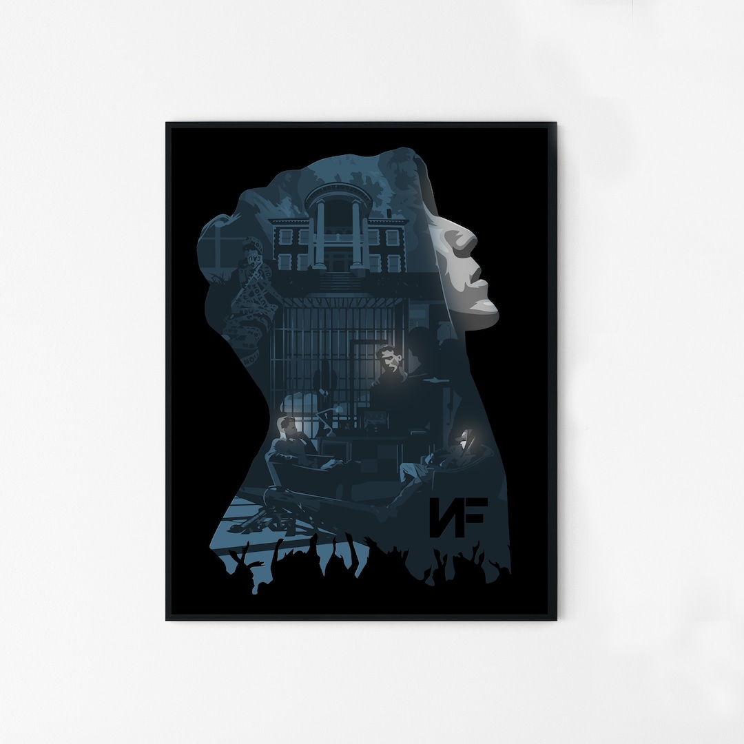 NF Poster Print Rapper Nathan Feuerstein Art NF Poster, Digital Art, NF ...