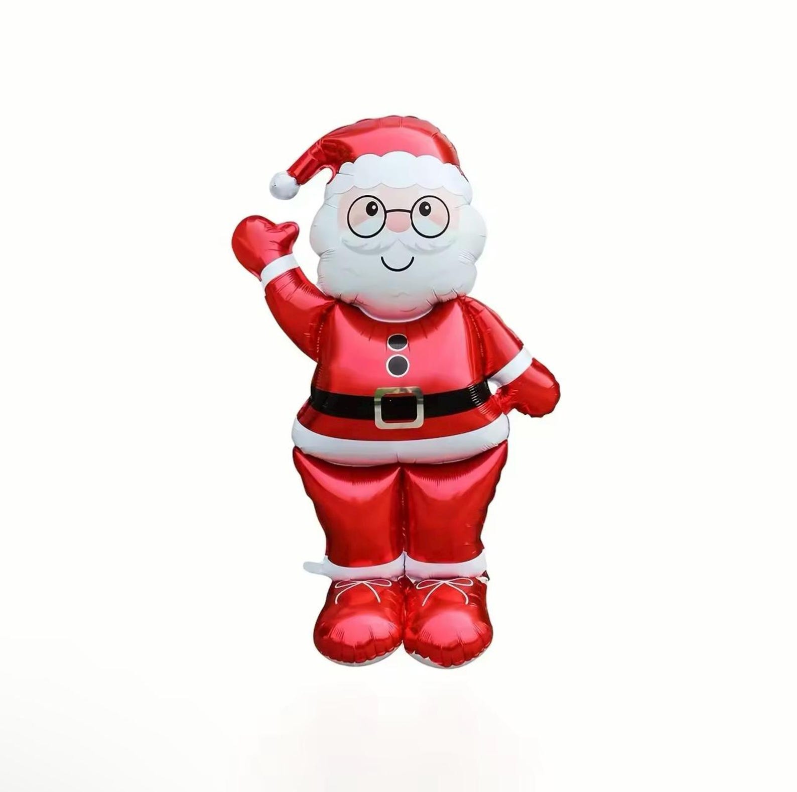 Large Standing Santa Foil Balloon: Christmas Holiday Decor (155cmx90cm ...