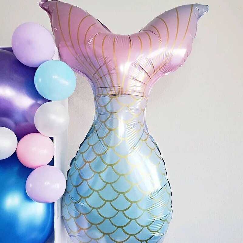Mermaid Tail Foil Balloon: Under the Sea Party Decor - Etsy