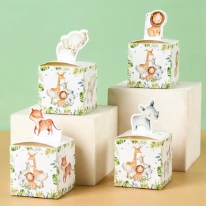 Jungle Animal Favor Boxes: Safari Birthday Party Gift Bags (24pcs) - Etsy
