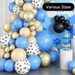 Dog Birthday Balloon Garland Kit: Blue, Gold, Paw Print, 116 Pcs - Etsy