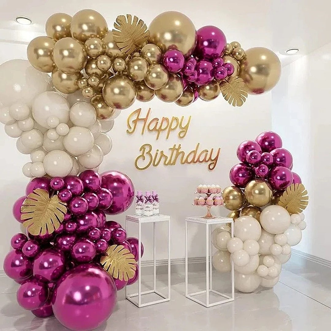 Pink & Gold Balloon Arch Kit: Baby Shower Party Decor - Etsy