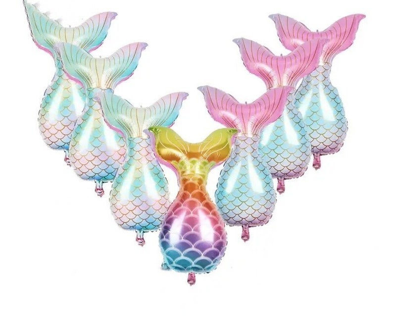 Mermaid Tail Foil Balloon: Under the Sea Party Decor - Etsy