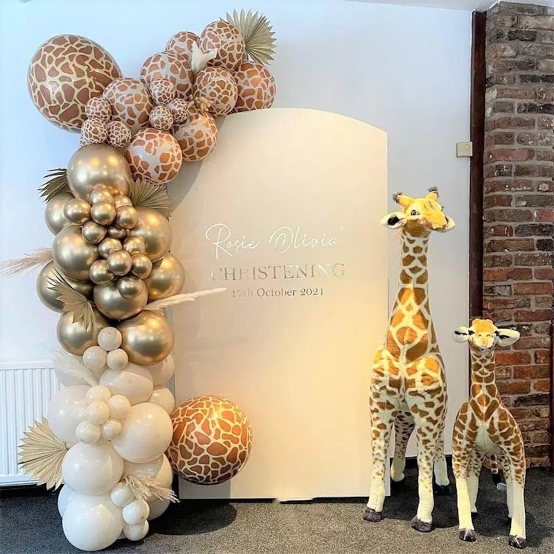 Giraffe Safari Balloon Garland Arch, Neutral Baby Shower Decorations - Etsy