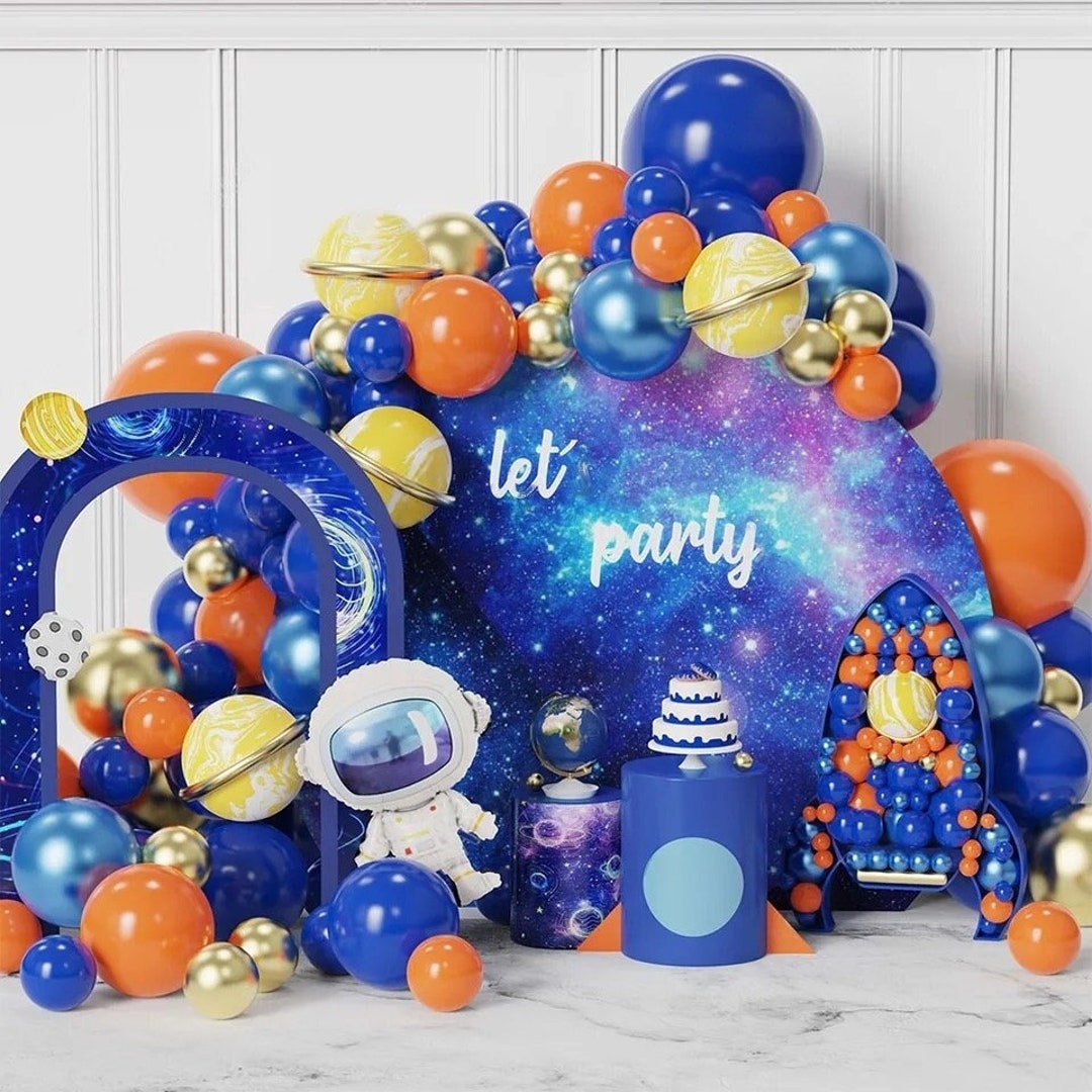 Outer Space Balloon Garland Kit, Astronaut Space Themed Balloon Arch ...