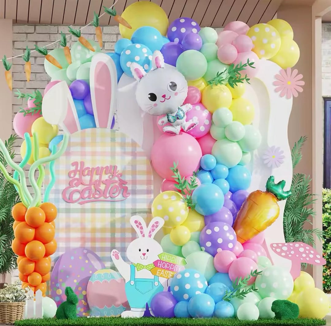 Easter Balloon Garland | Pastel Balloon Arch Kit | Spring Party Decor ...