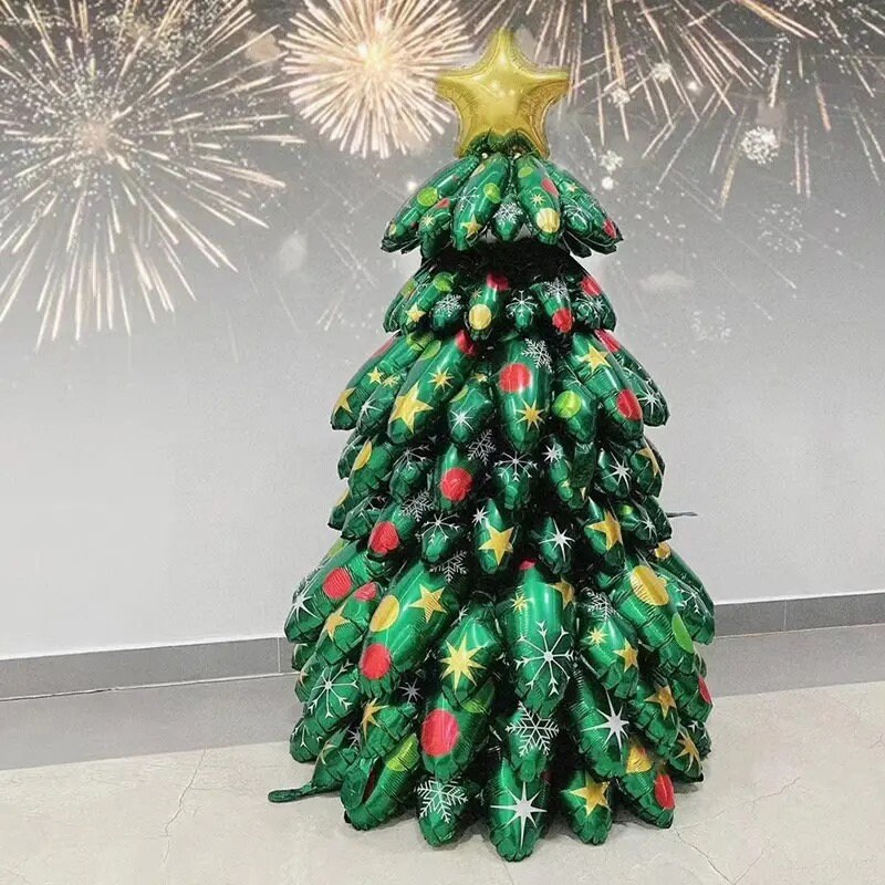 4ft DIY Balloon Christmas Tree for Home or Office, Ready-made Balloon ...
