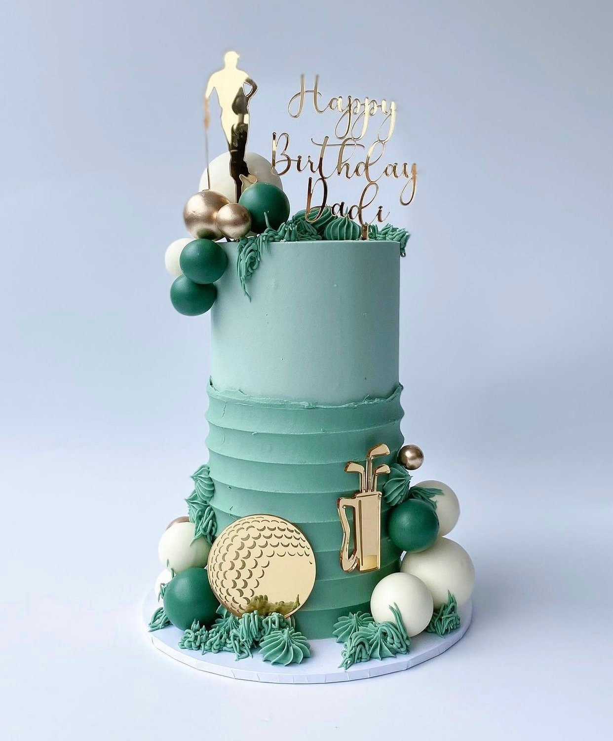 Happy Birthday Cake Topper/golf Cake Topper/golf Charms/acrylic Cake ...
