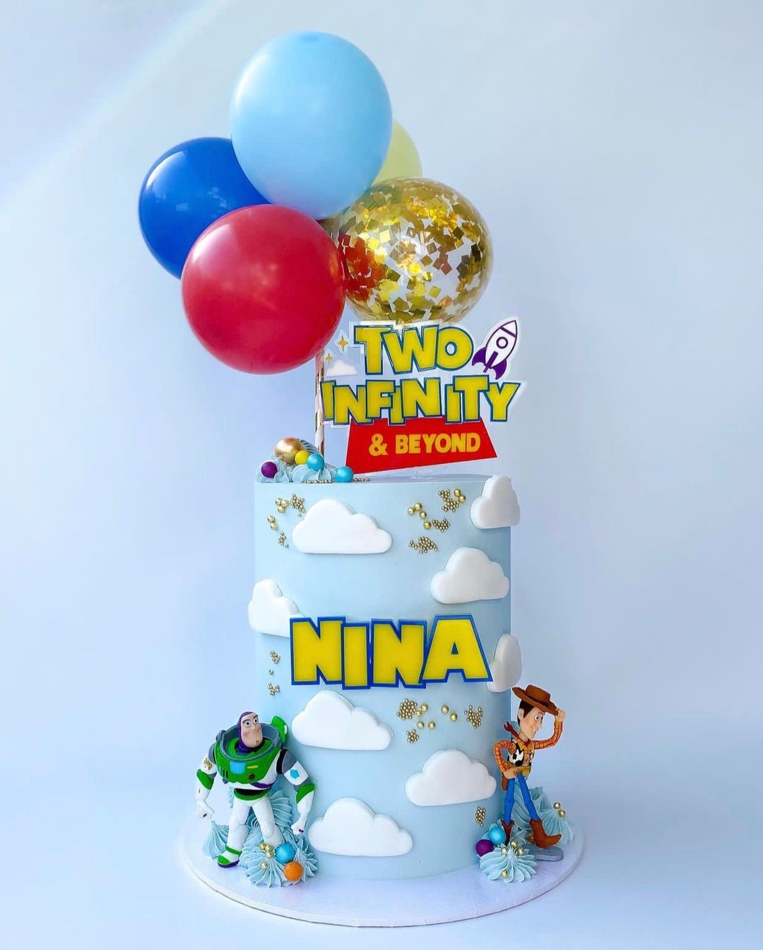 Toy Story Name Charm Toy Story Toy Story Cake Topper Cake - Etsy