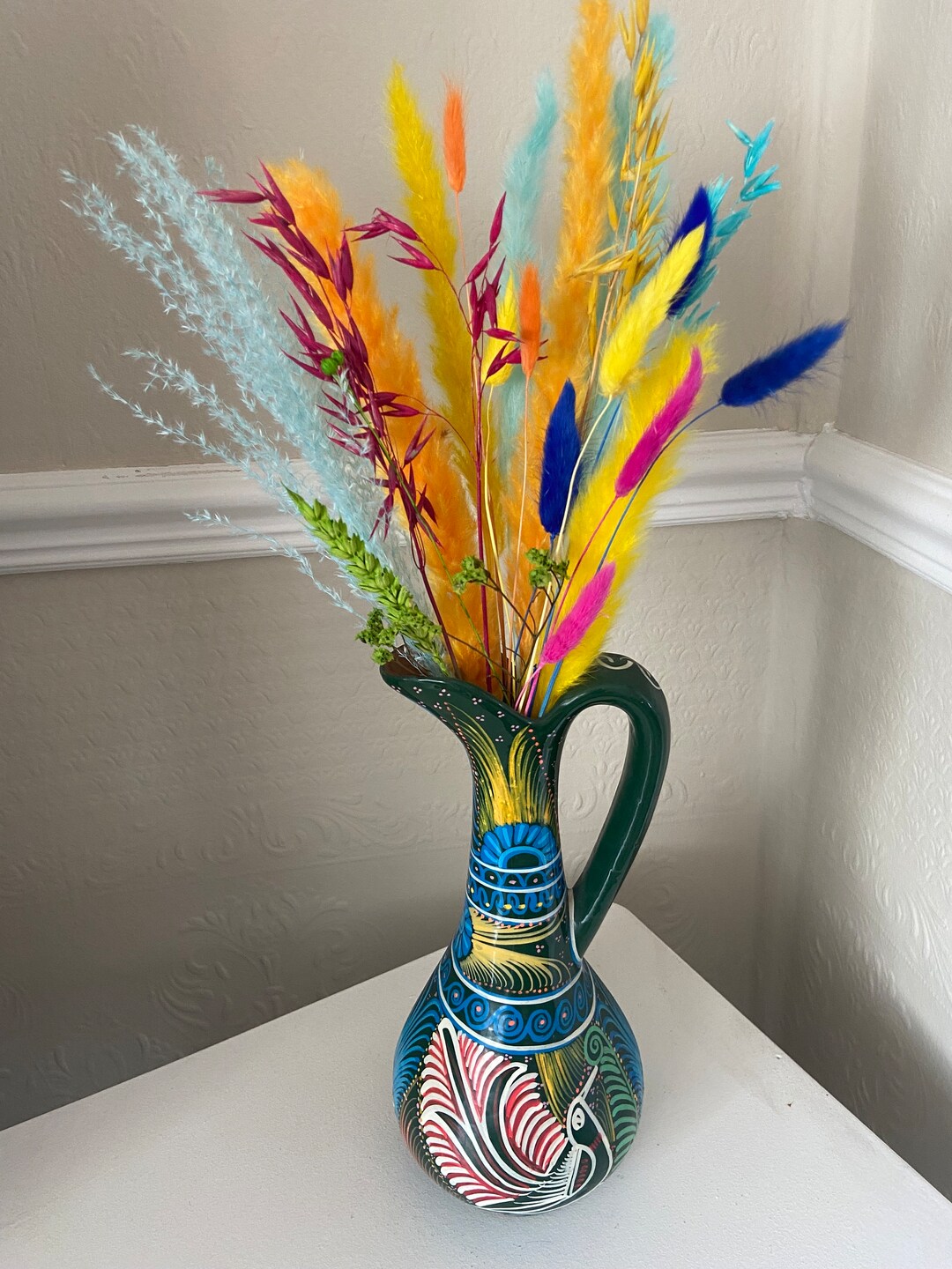 Lindsay | Multi Pastel Dried Flower Bouquet. Colorful Dried Flowers ...