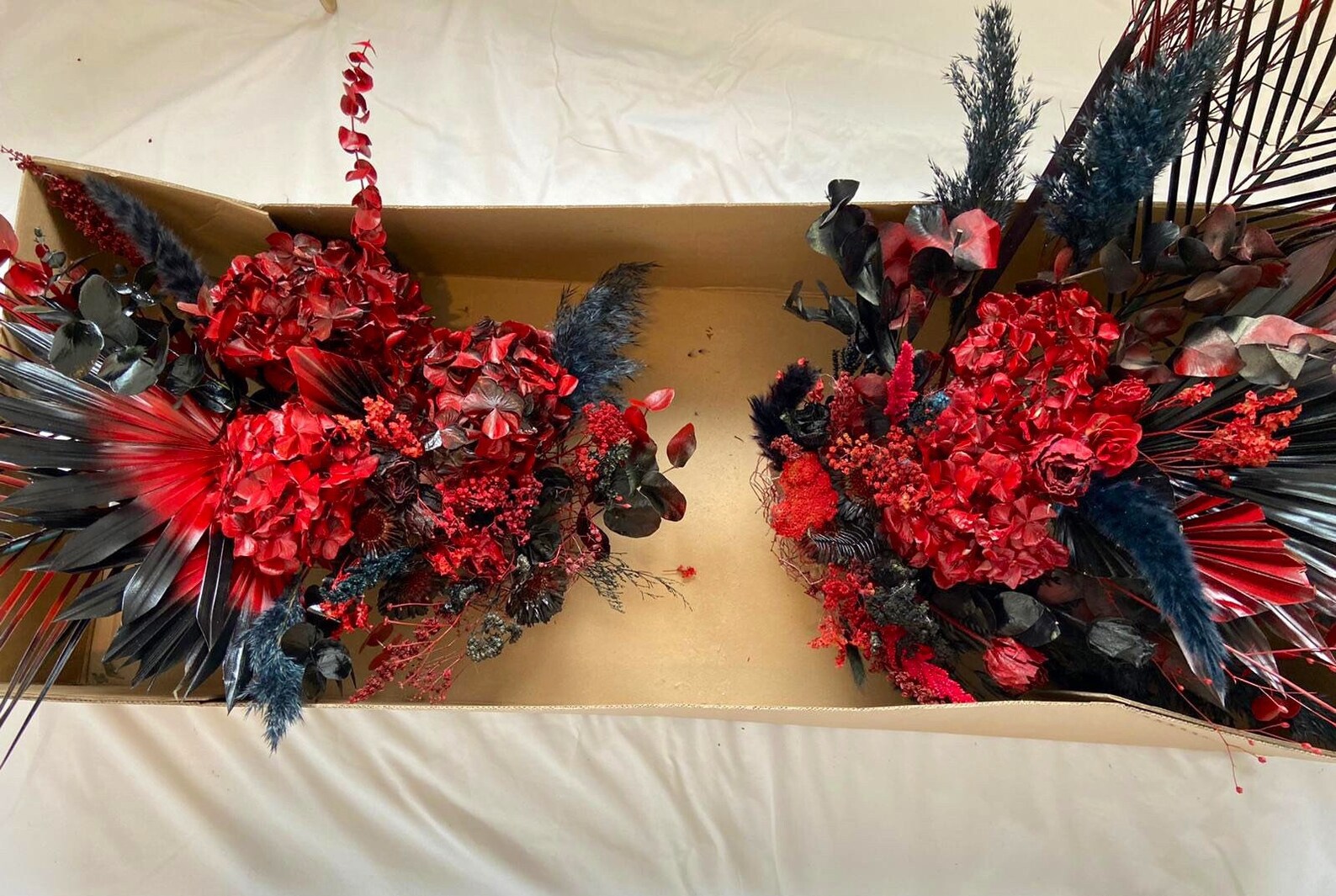 Floral Corner Swags for Events. Custom Bespoke Dried Flowers ...