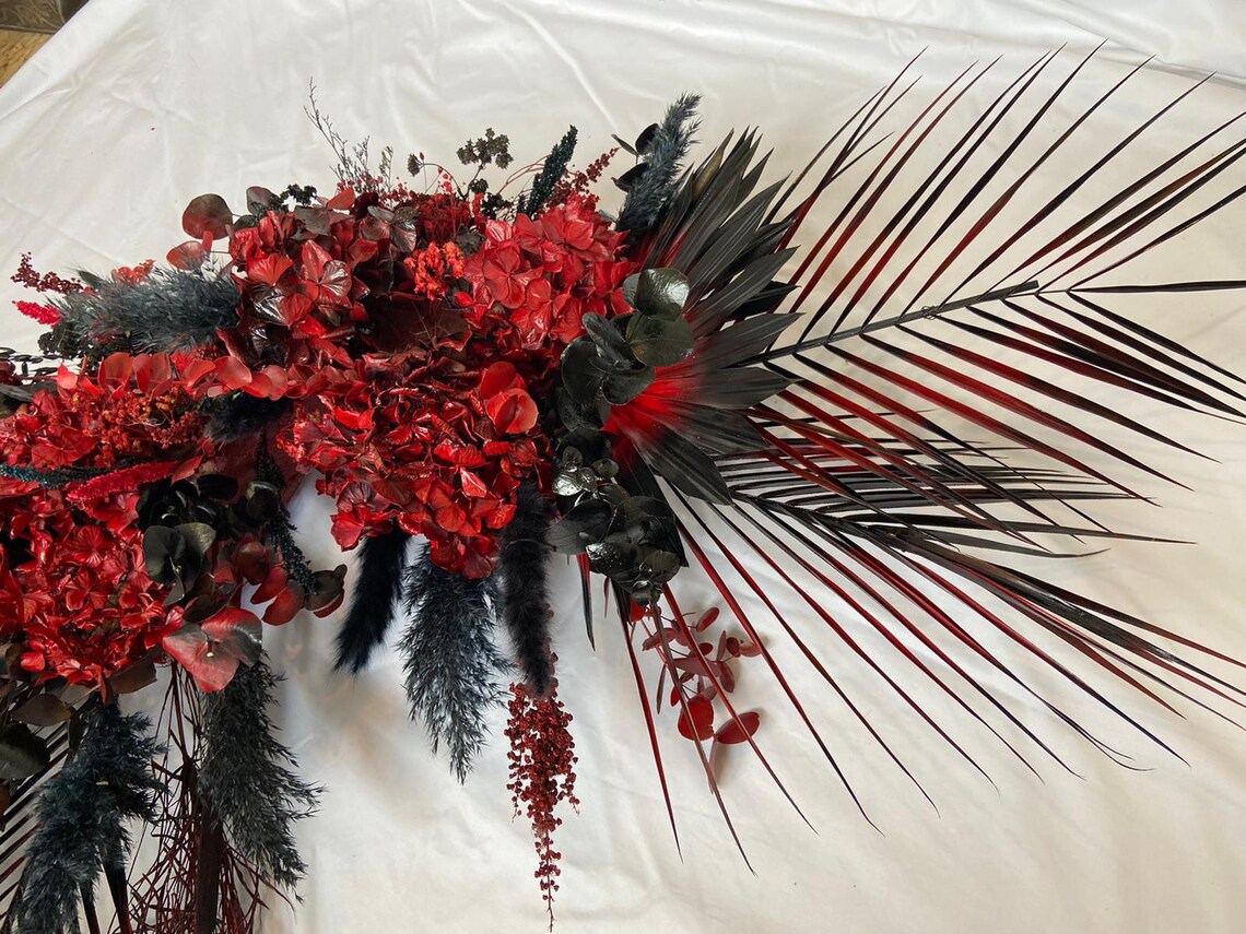 Floral Corner Swags for Events. Custom Bespoke Dried Flowers ...