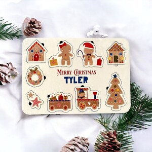 Wooden Name Puzzle Personalized Christmas Gifts for Kids Name Puzzle ...