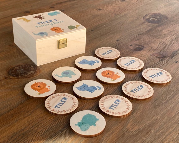 Wooden Memory Game Toys and Games Personalized Gifts for Kids - Etsy