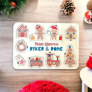 Wooden Name Puzzle Personalized Christmas Gifts for Kids Name Puzzle ...