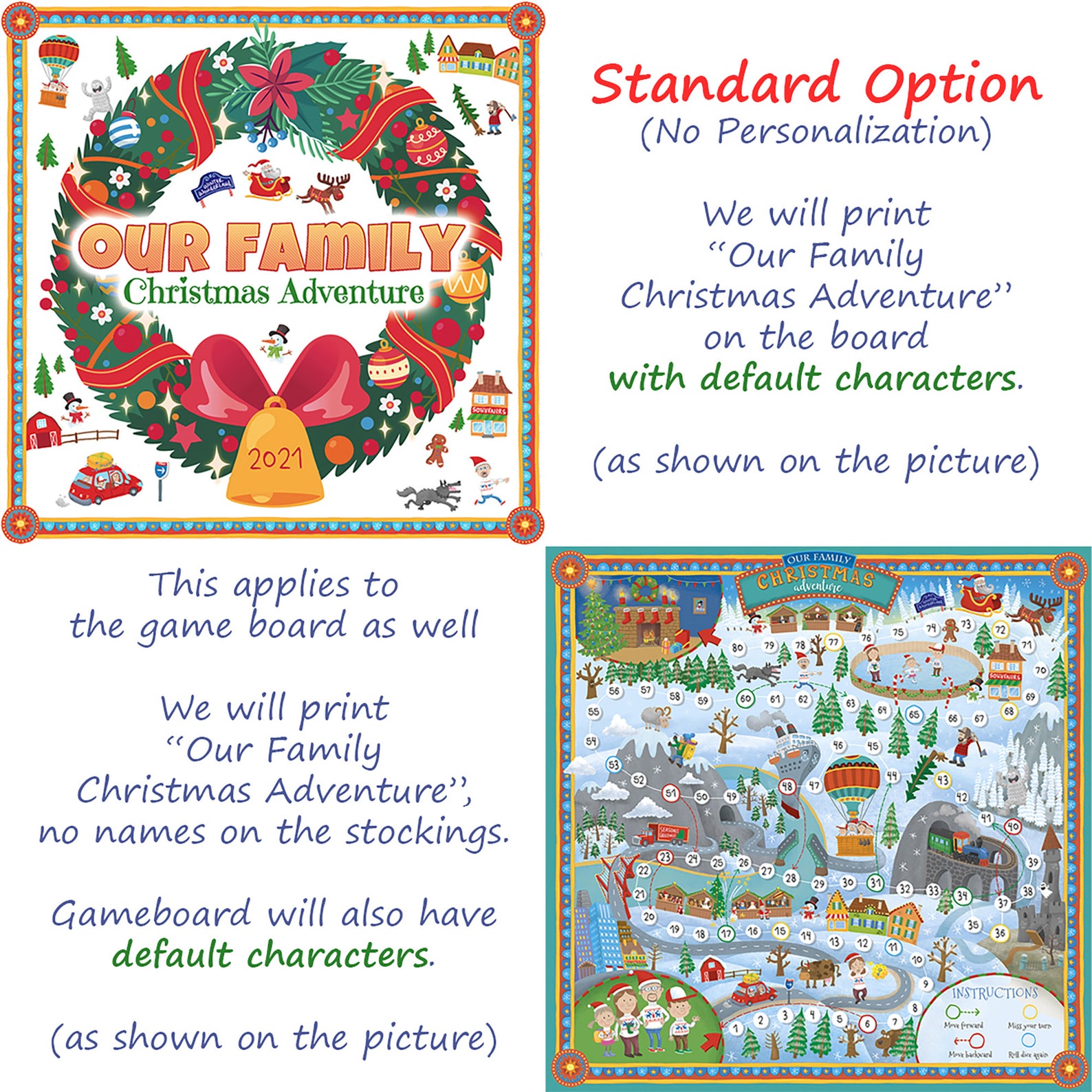 Custom Board Game Personalized Family Board Game Funny Gifts - Etsy