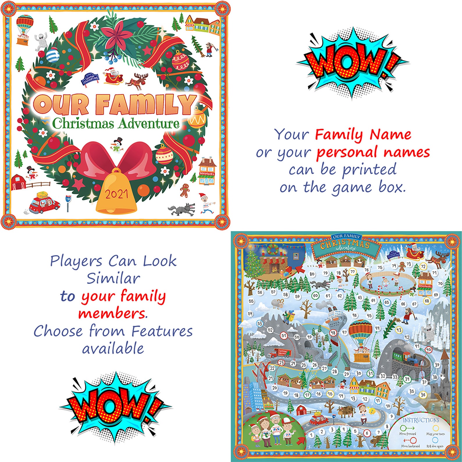 Custom Board Game Personalized Family Board Game Funny Gifts | Etsy