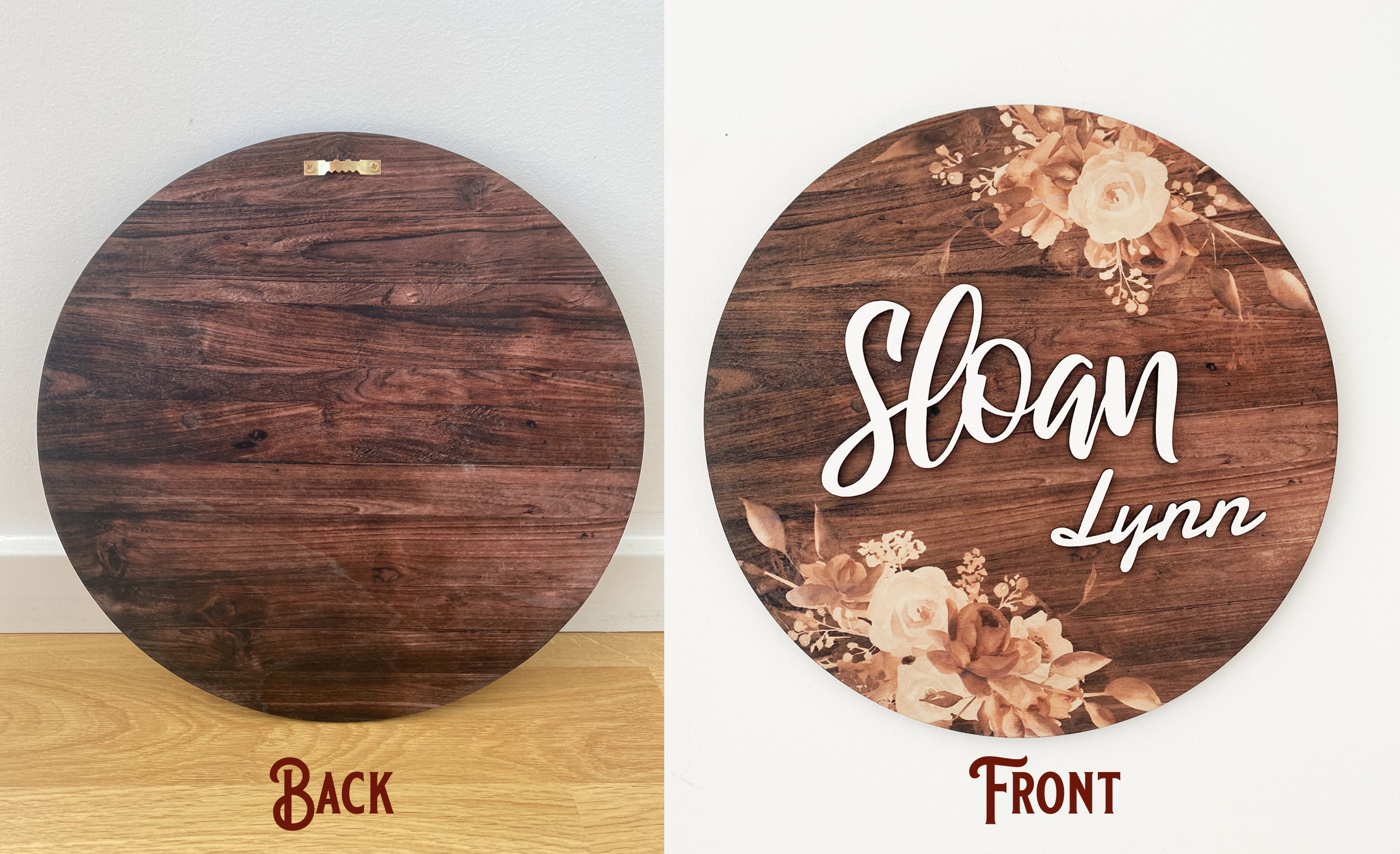 Nursery Name Sign for Girls Nursery Wall Decor Boho Decor Wooden Name ...