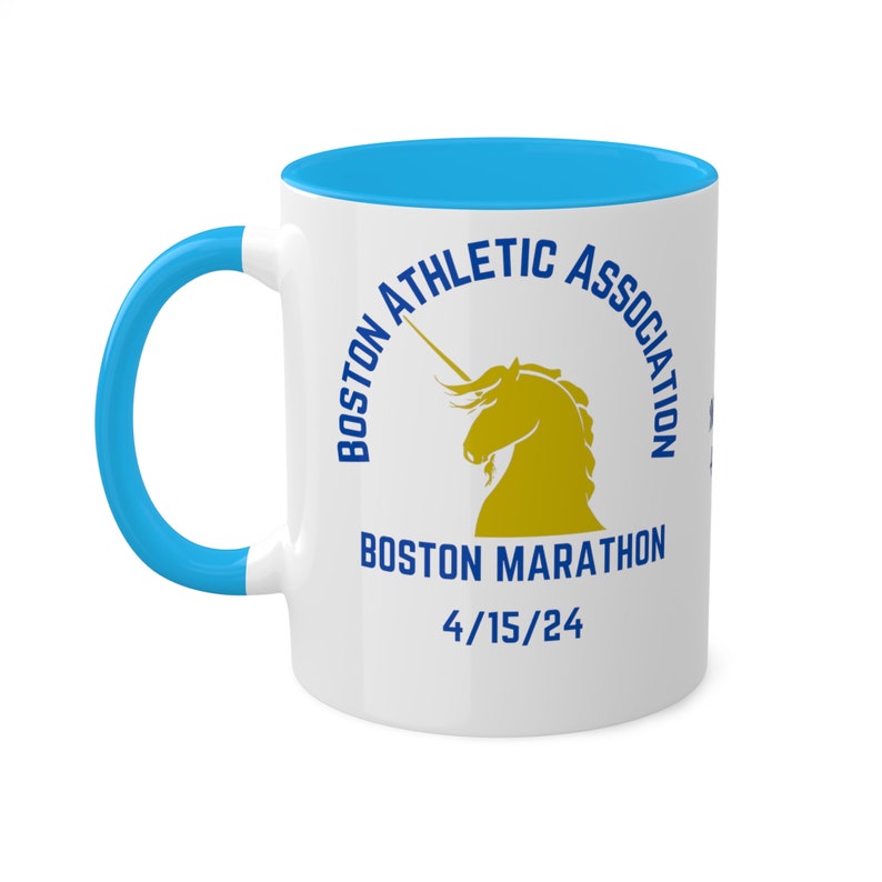 2024 Boston Marathon Mug With Accent Colors, 11oz Customize With Your ...