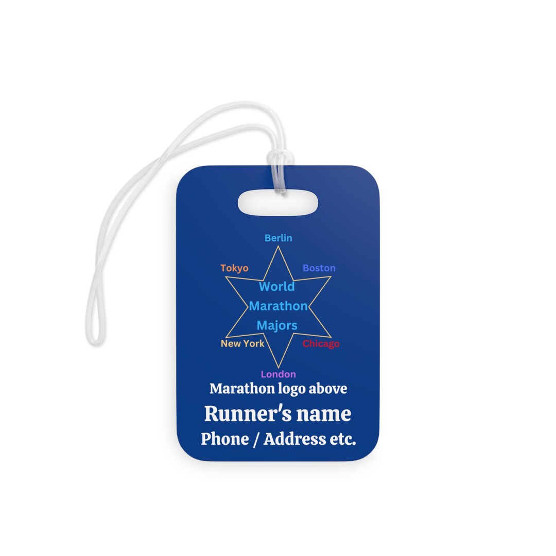 Luggage Tags World Marathon Major Marathons - Etsy