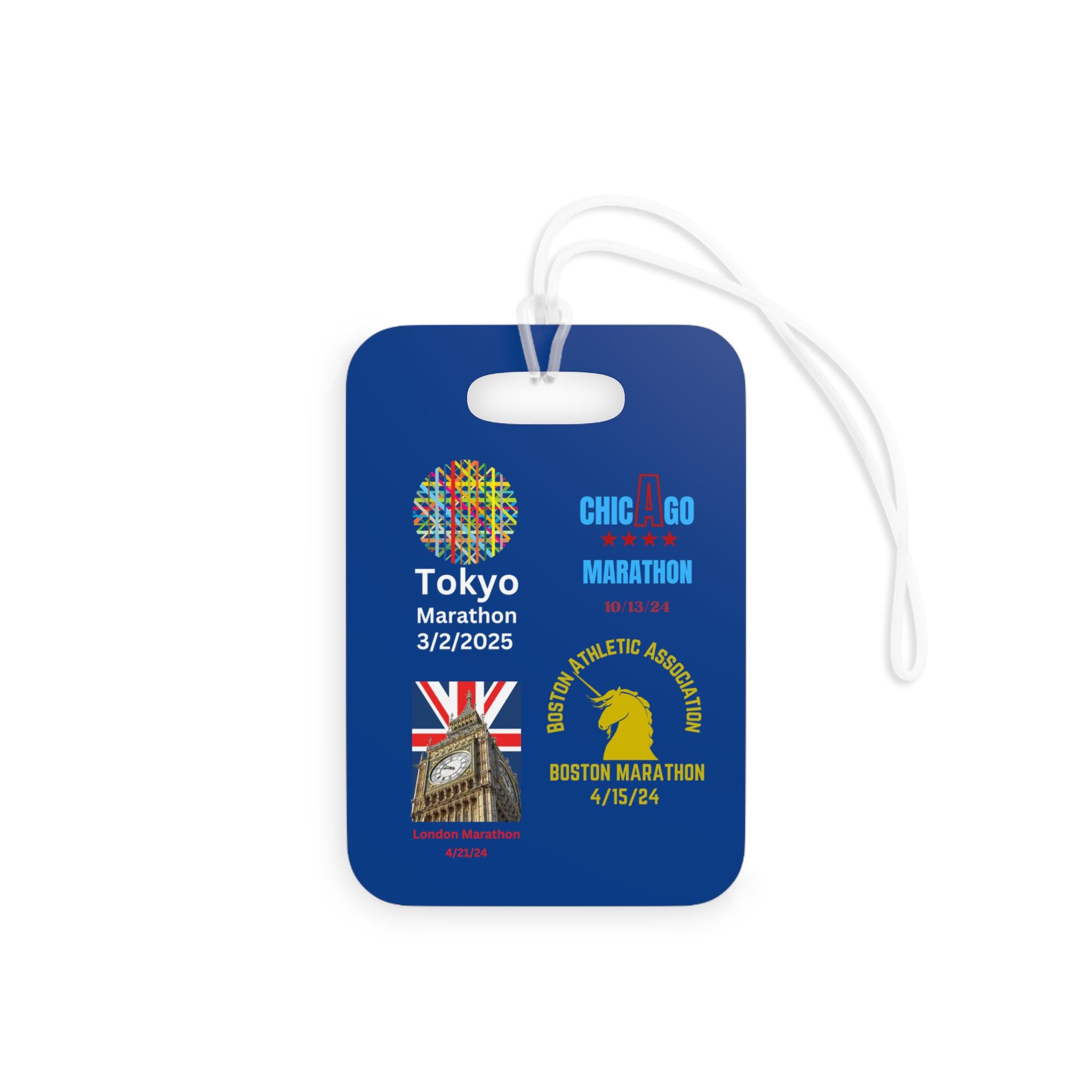 Luggage Tags World Marathon Major Marathons - Etsy