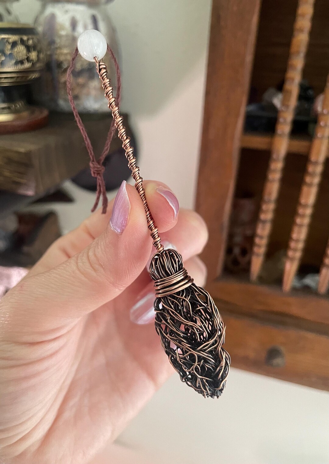 Witch Broom Wall Decoration, Altar Decor, Miniature Metal Broom, Witch ...