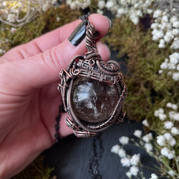 Crystal Ball Pendant - Etsy